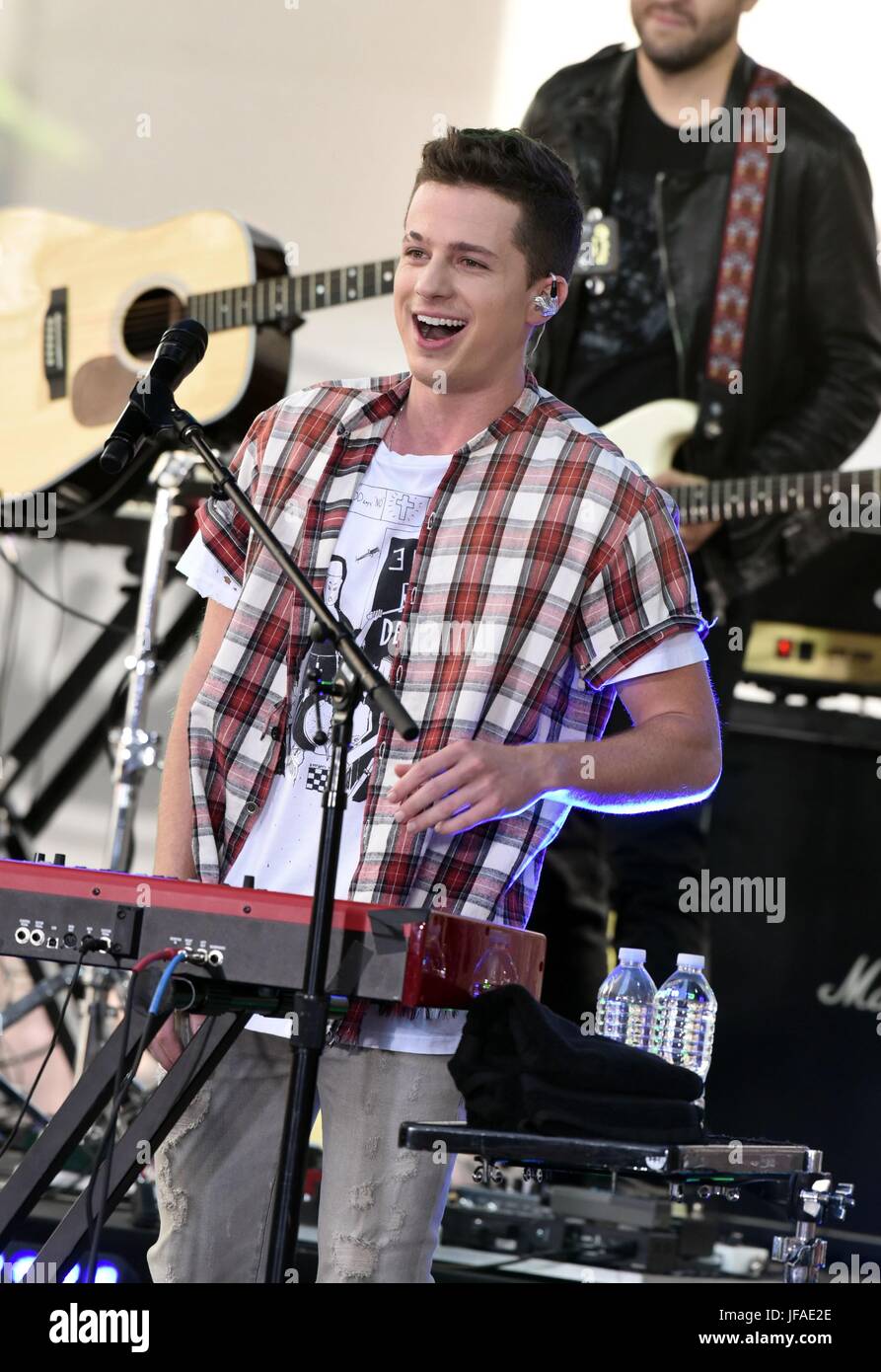 New York, NY, USA. 30th June, 2017. Charlie Puth on stage for NBC Today ...