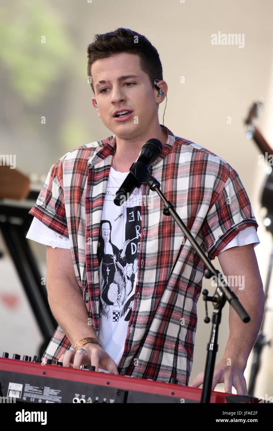 New York, NY, USA. 30th June, 2017. Charlie Puth on stage for NBC Today ...