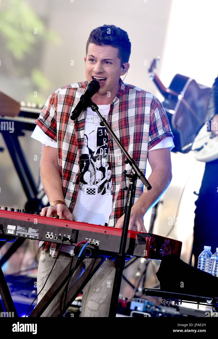 New York, NY, USA. 30th June, 2017. Charlie Puth on stage for NBC Today ...
