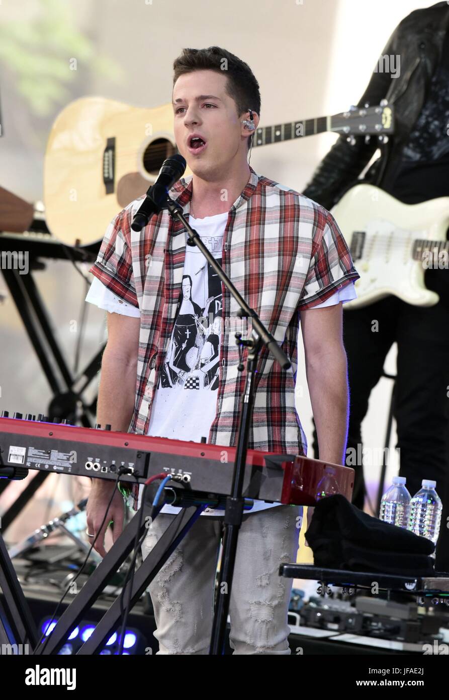 New York, NY, USA. 30th June, 2017. Charlie Puth on stage for NBC Today ...