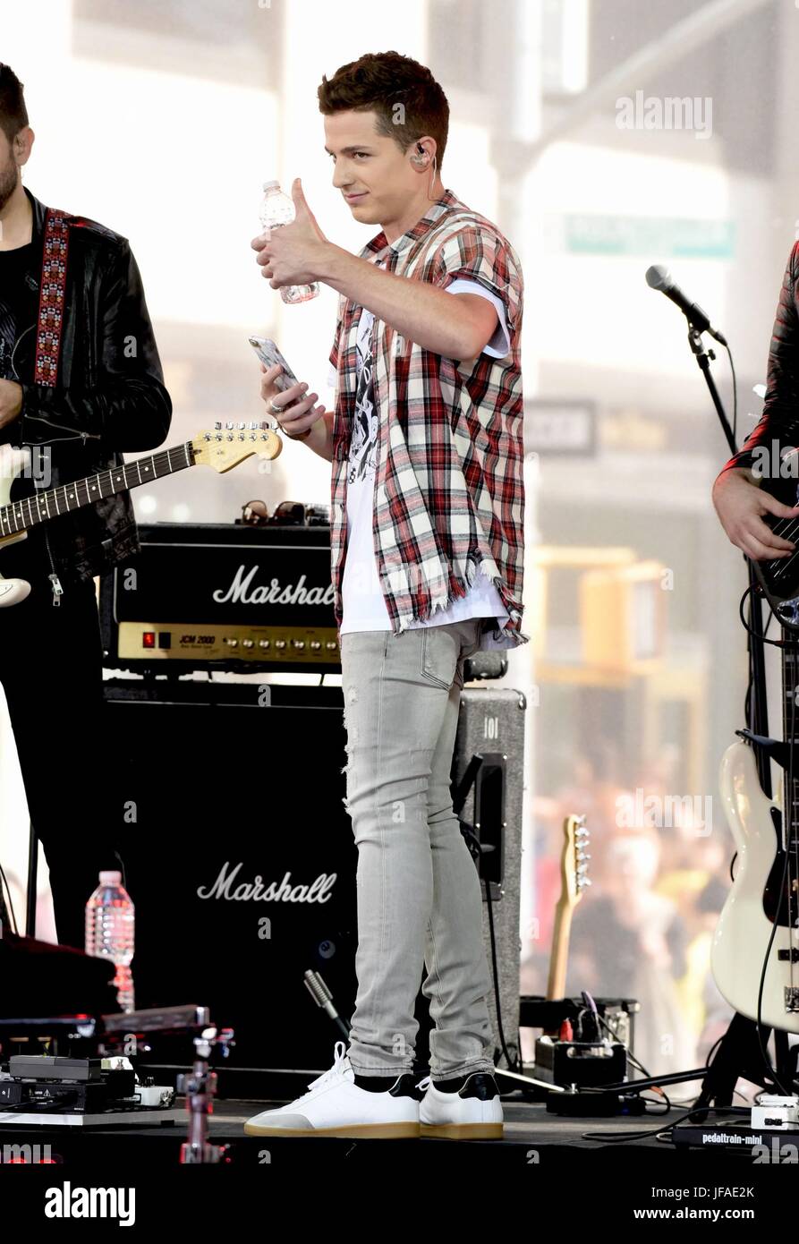 New York, NY, USA. 30th June, 2017. Charlie Puth on stage for NBC Today ...