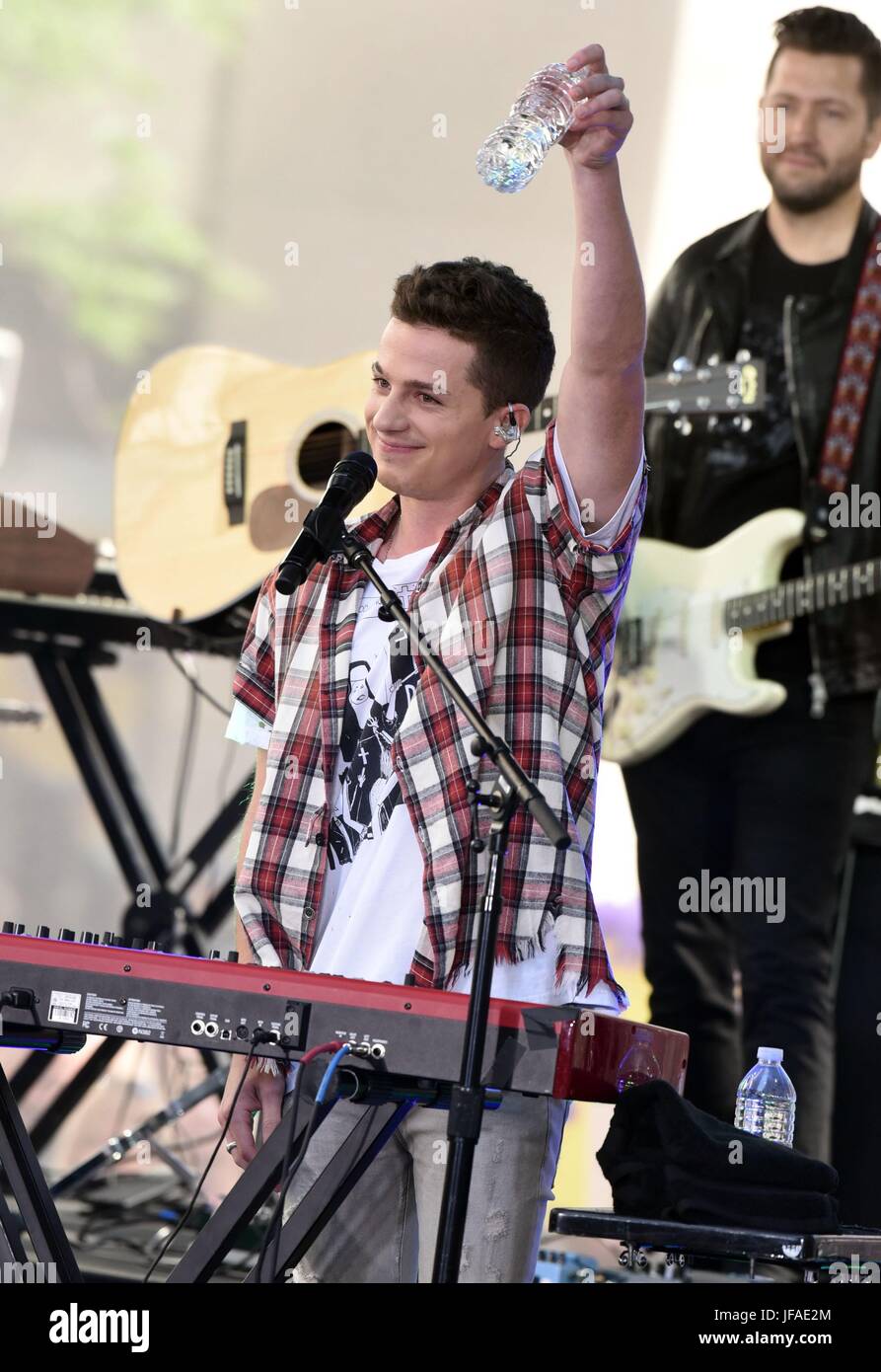New York, NY, USA. 30th June, 2017. Charlie Puth on stage for NBC Today ...