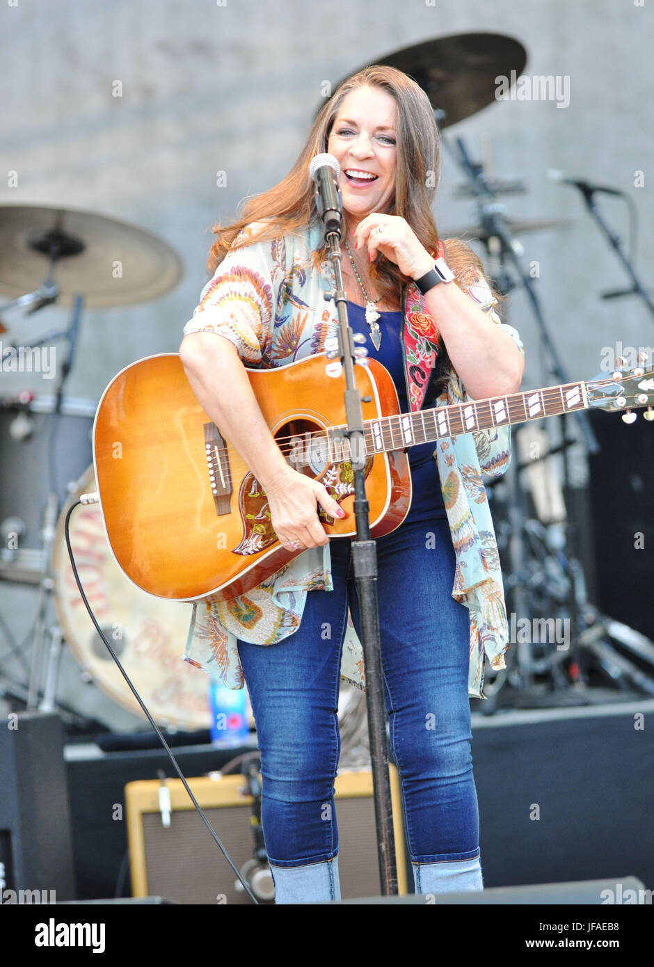 June 28, 2017 - Cary, Nc, USA - Country singer CARLENE CARTER ...