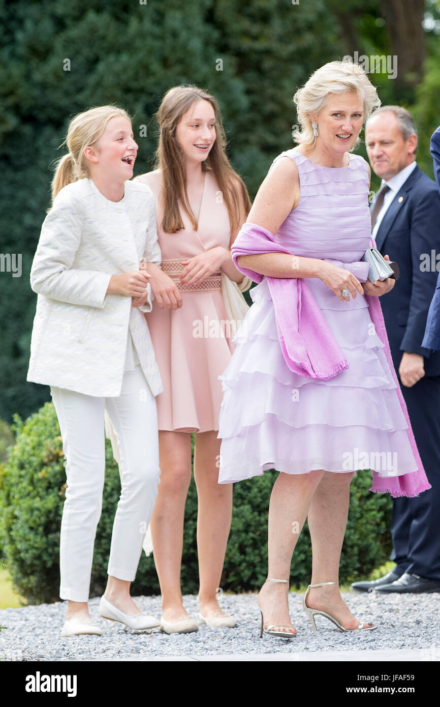 Princess Astrid, Princess Laetitia Maria and Princess Louise of Belgium ...