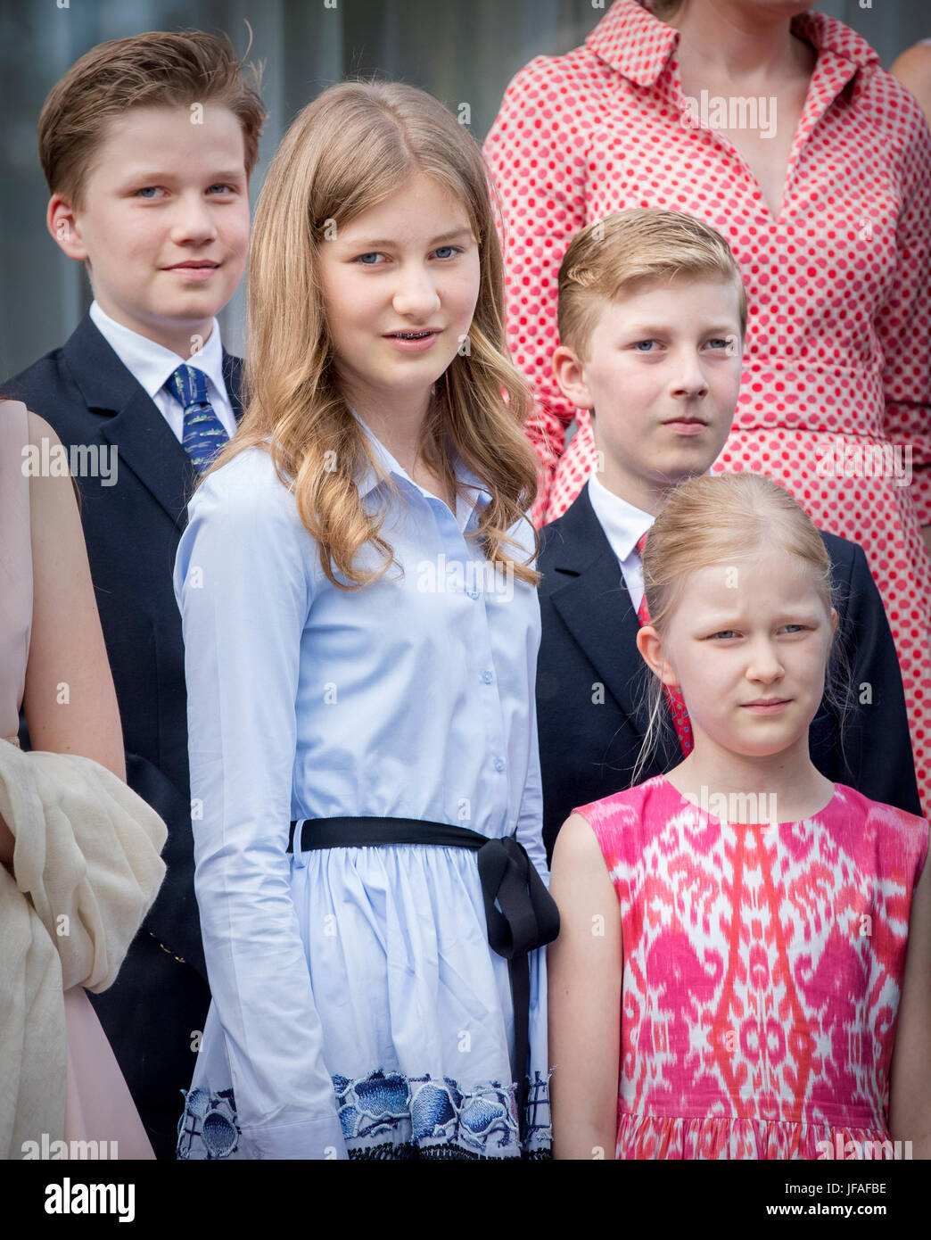 Waterloo, Belgium. 29th June, 2017. Princess Elisabeth, Prince Gabriel ...