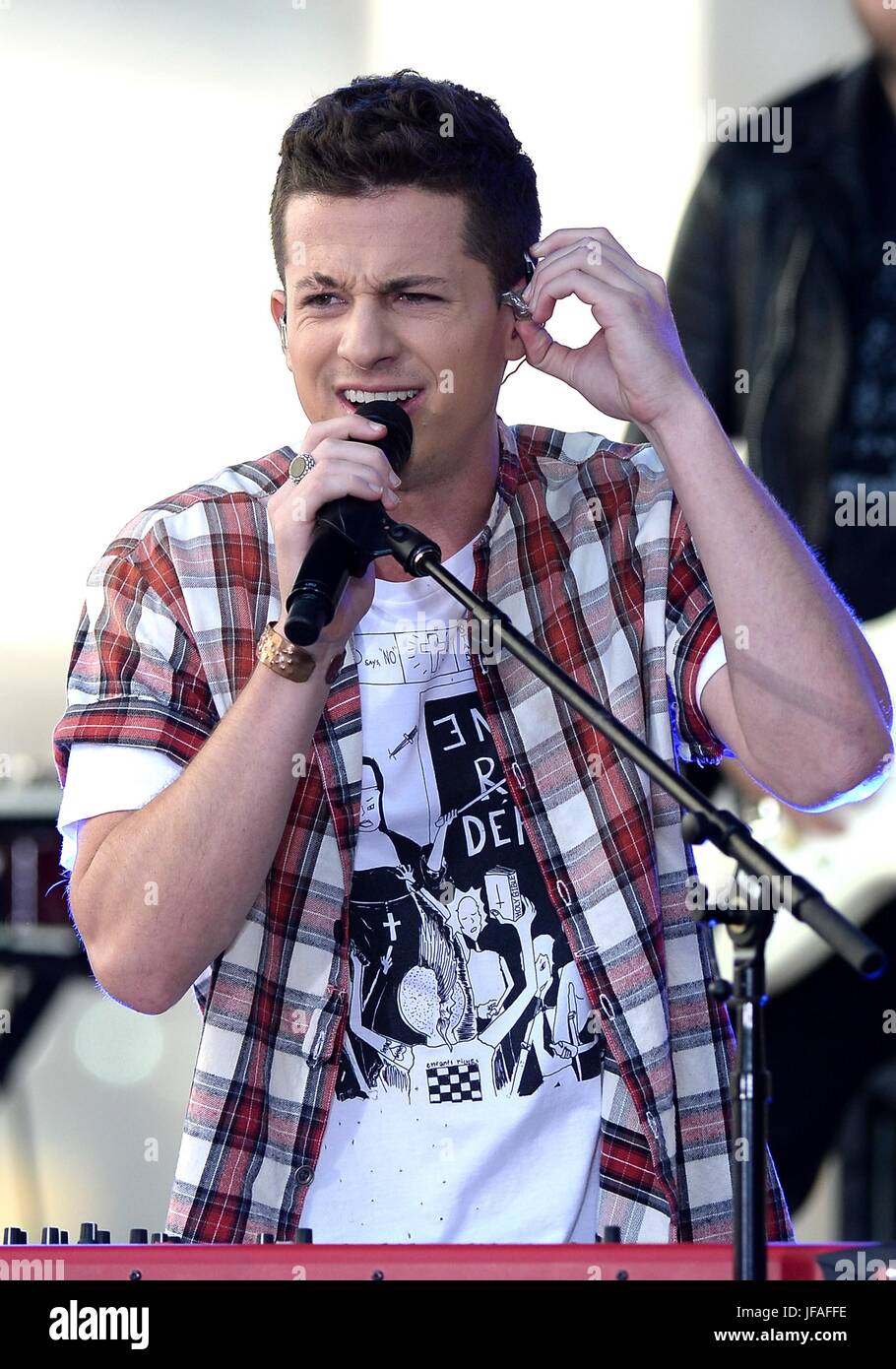 New York, NY, USA. 30th June, 2017. Charlie Puth on stage for NBC Today ...