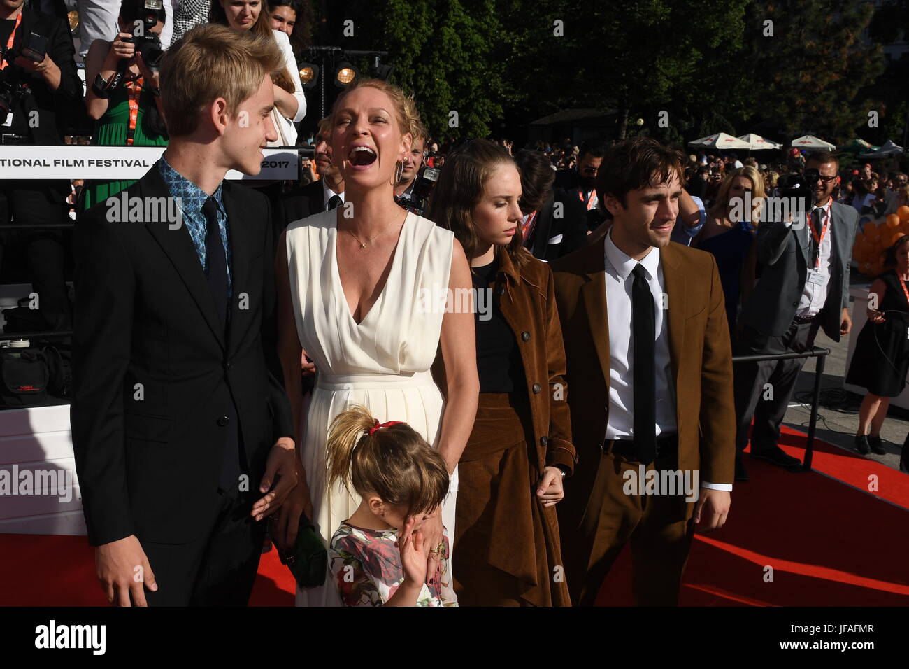 Karlovy Vary, Czech Republic. 30th June, 2017. American actress UMA ...