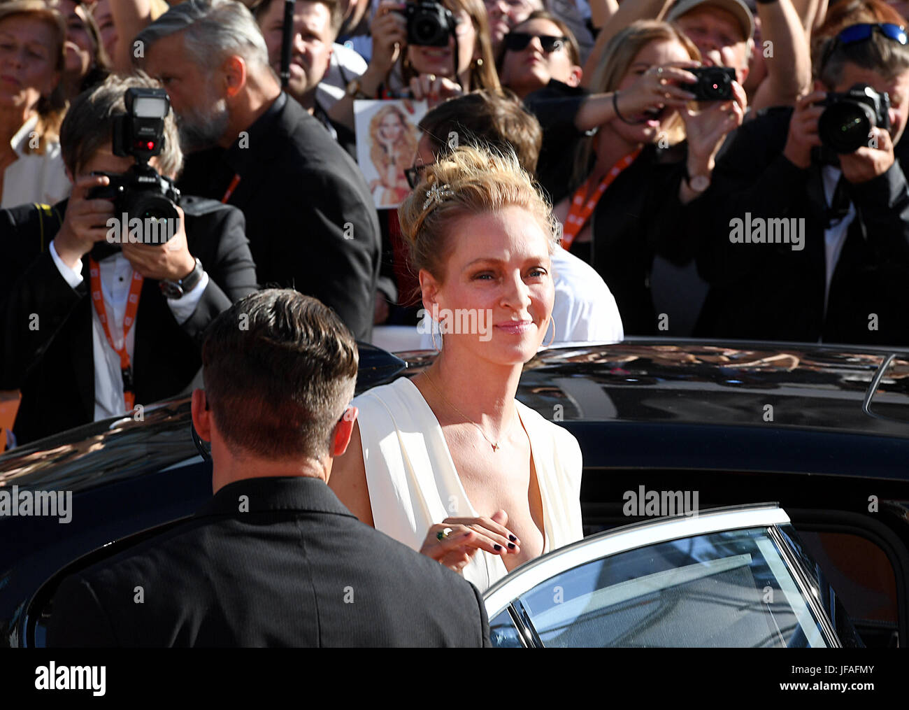 Karlovy Vary, Czech Republic. 30th June, 2017. American actress UMA ...