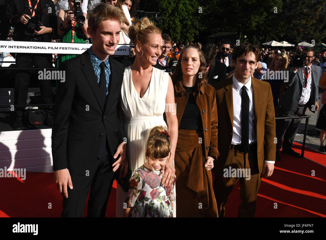 Karlovy Vary, Czech Republic. 30th June, 2017. American actress UMA ...