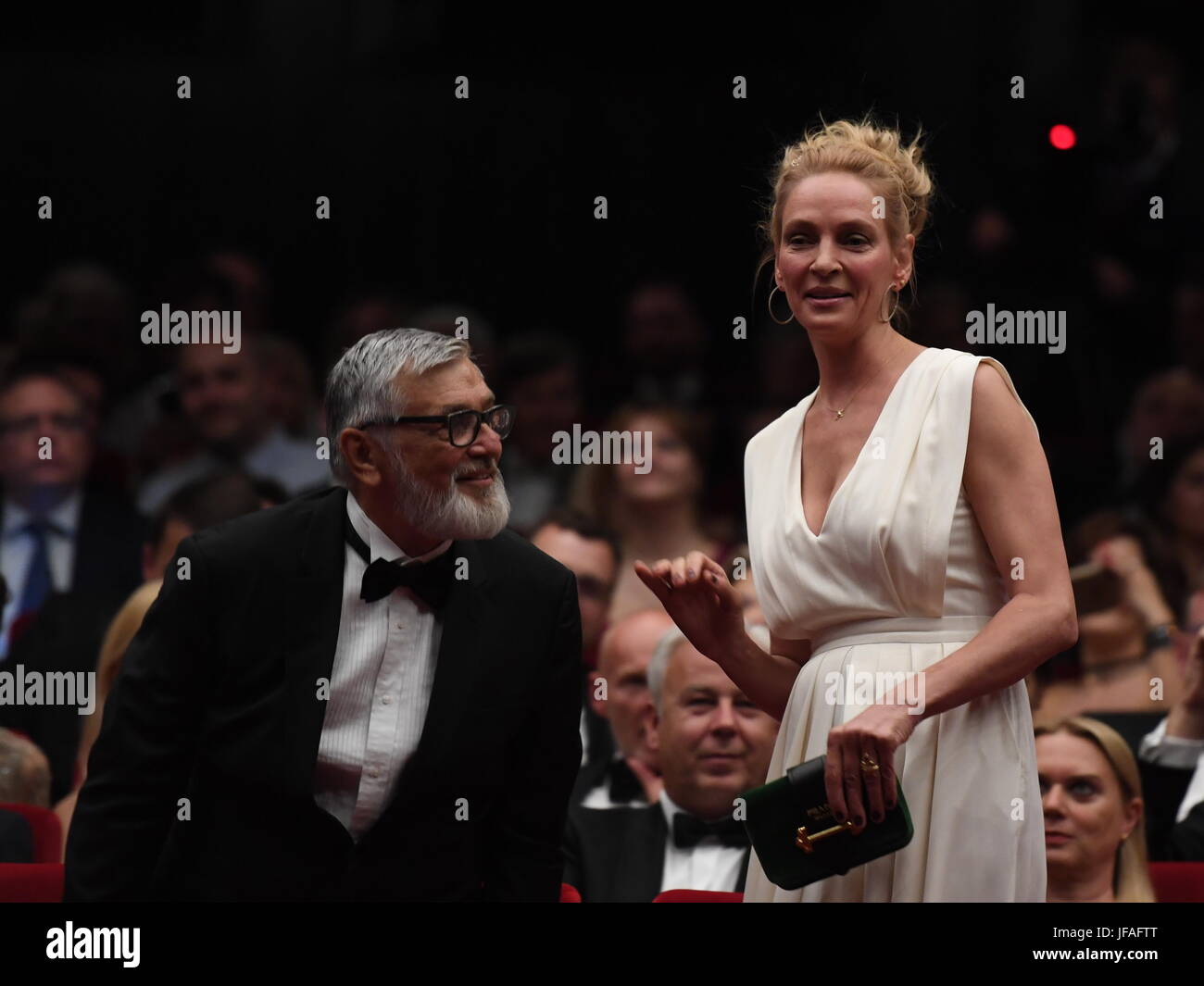 Karlovy Vary, Czech Republic. 30th June, 2017. American actress Uma ...