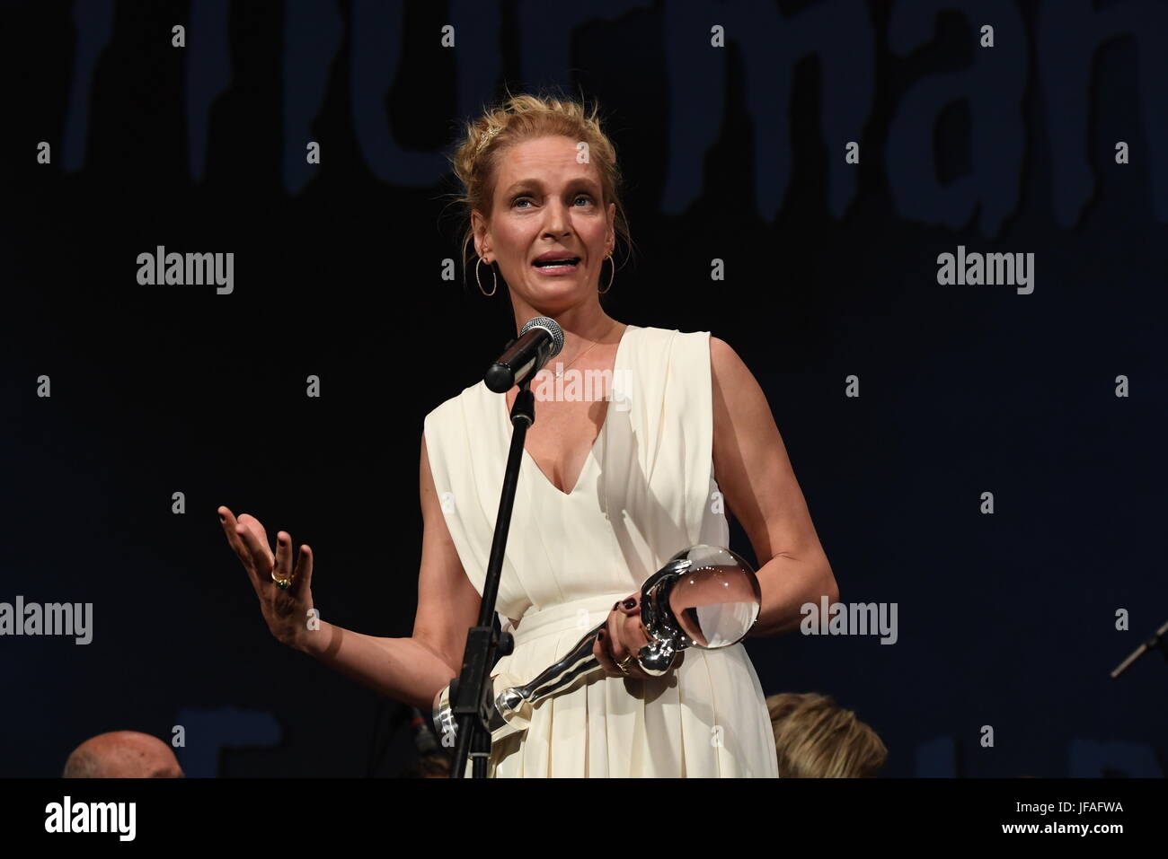 Karlovy Vary, Czech Republic. 30th June, 2017. American actress Uma ...
