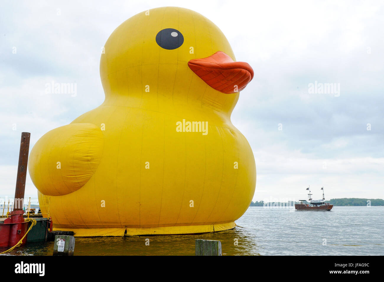 Toronto, Canada. 30th June 2017. The World's largest Rubber Duck make ...