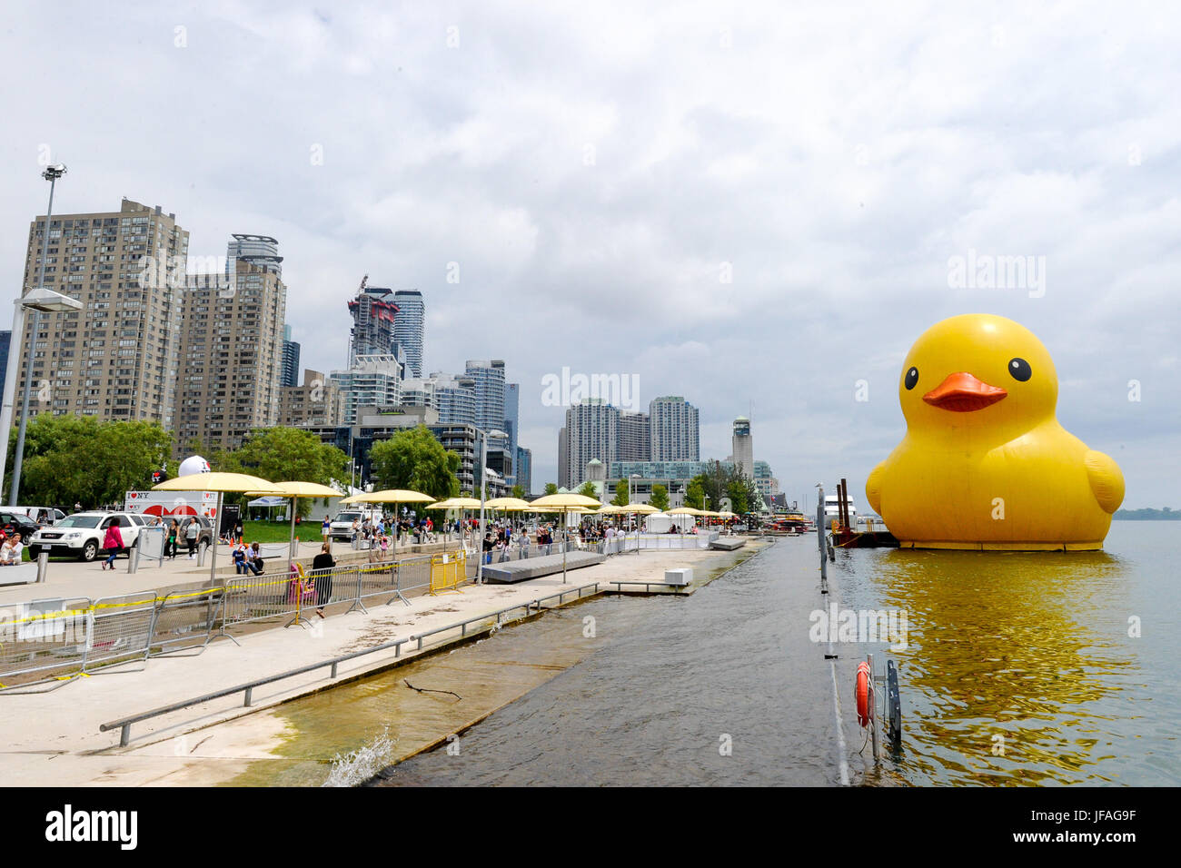 Toronto, Canada. 30th June 2017. The World's largest Rubber Duck make ...