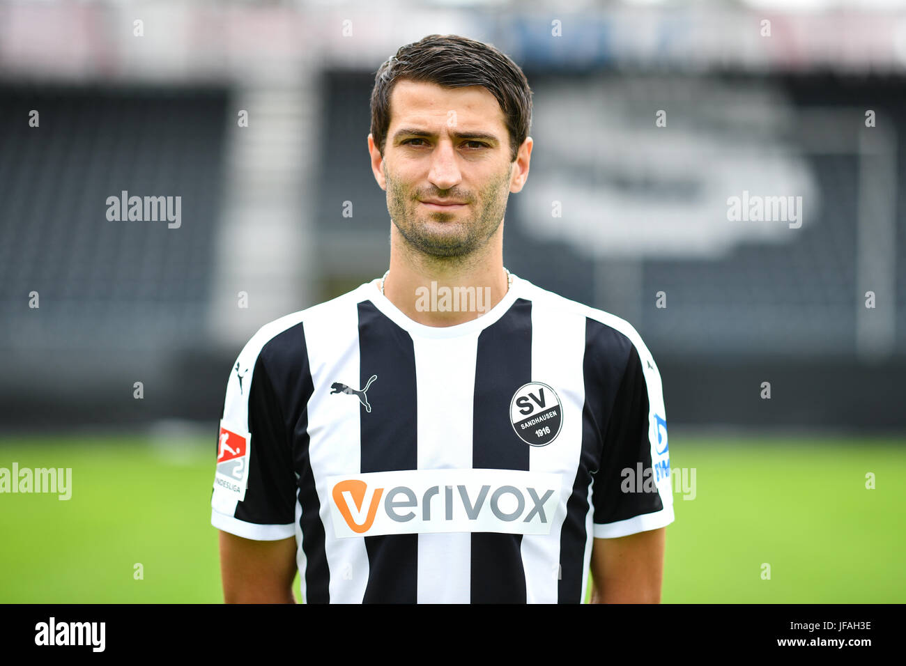 Markus Karl of soccer club SV Sandhausen, photographed during a photo ...