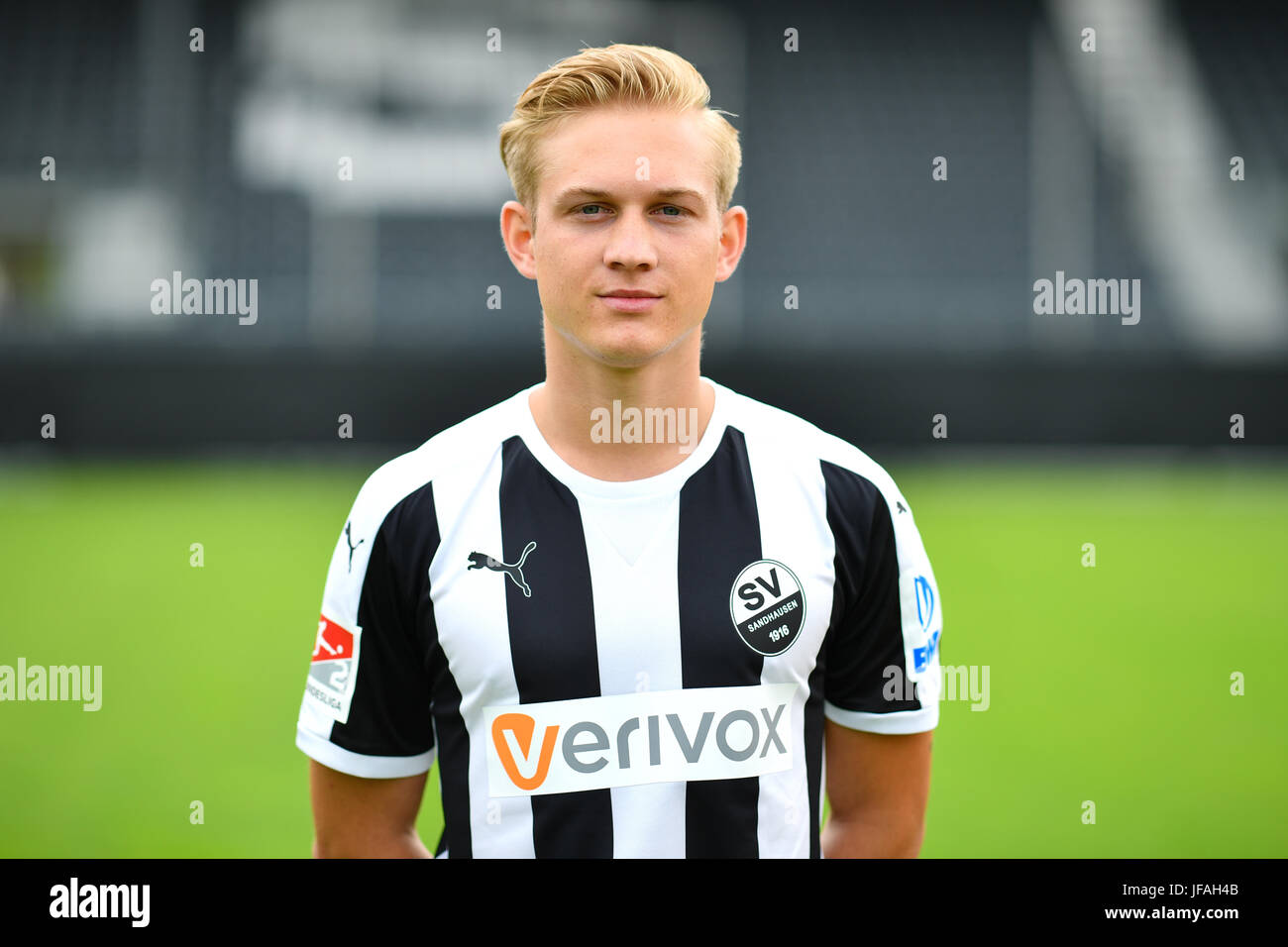 Maximilian Jansen of soccer club SV Sandhausen, photographed during a ...