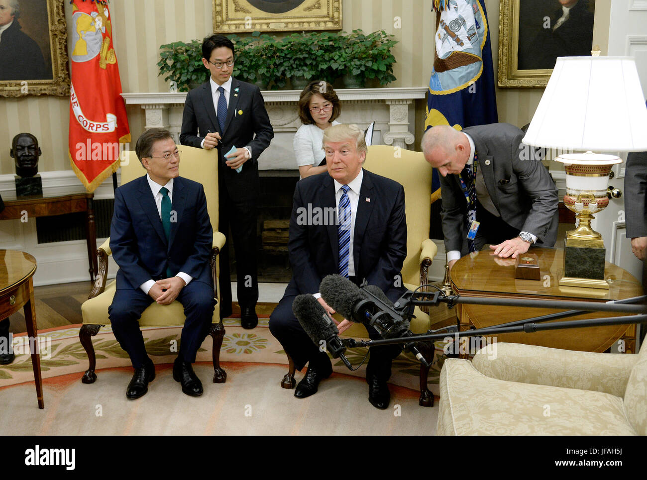 United States President Donald J. Trump meets with President Moon Jae ...