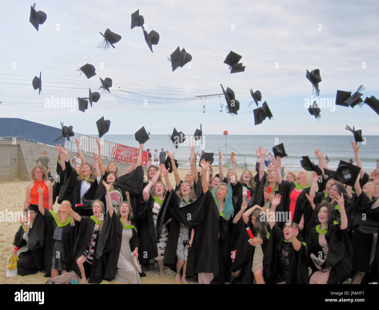 Graduated students hats high hi-res stock photography and images - Alamy