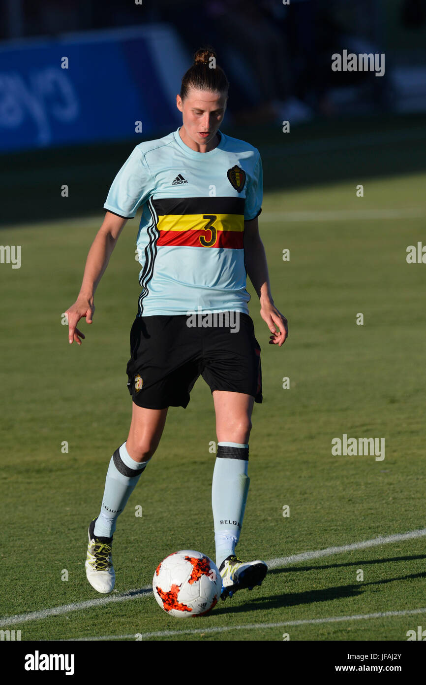 Heleen Jaques during a friendly match between the national women's ...