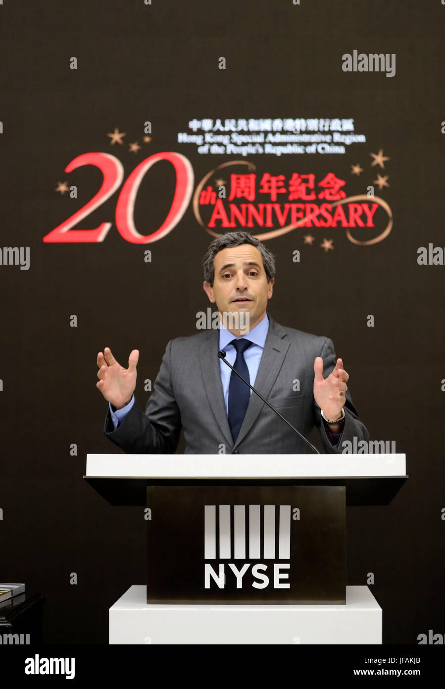 New York, USA. 30th June, 2017. Chris Taylor, Vice President of the New ...