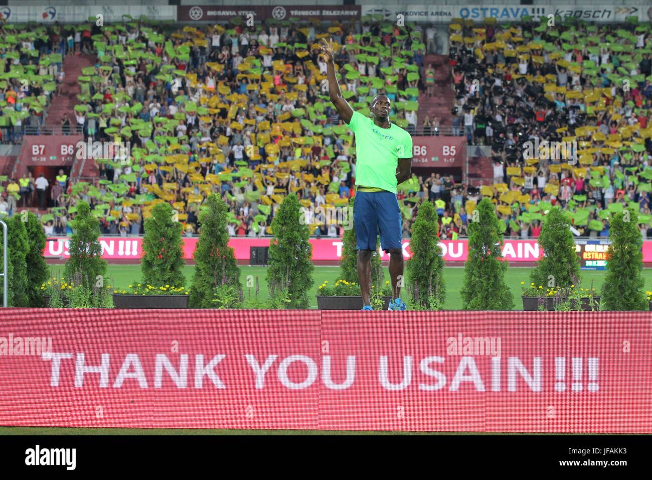 Usain Bolt (JAM), who is retiring at the end of the 2017 season, is ...