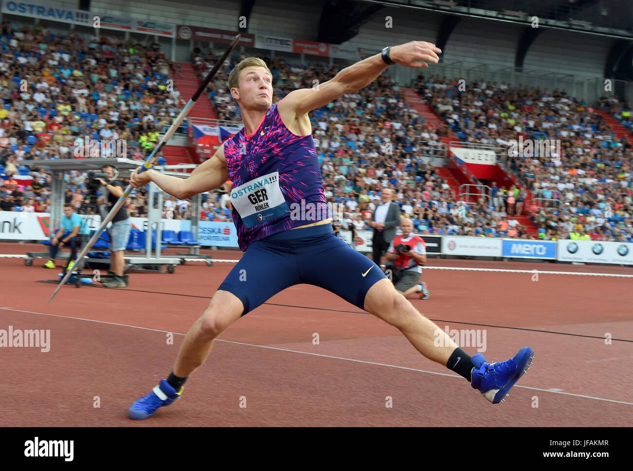 Thomas Rohler (GER) wins the javelin with a throw of 300-3 (91.53m ...