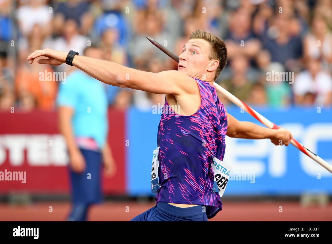 Thomas Rohler (GER) wins the javelin with a throw of 300-3 (91.53m ...