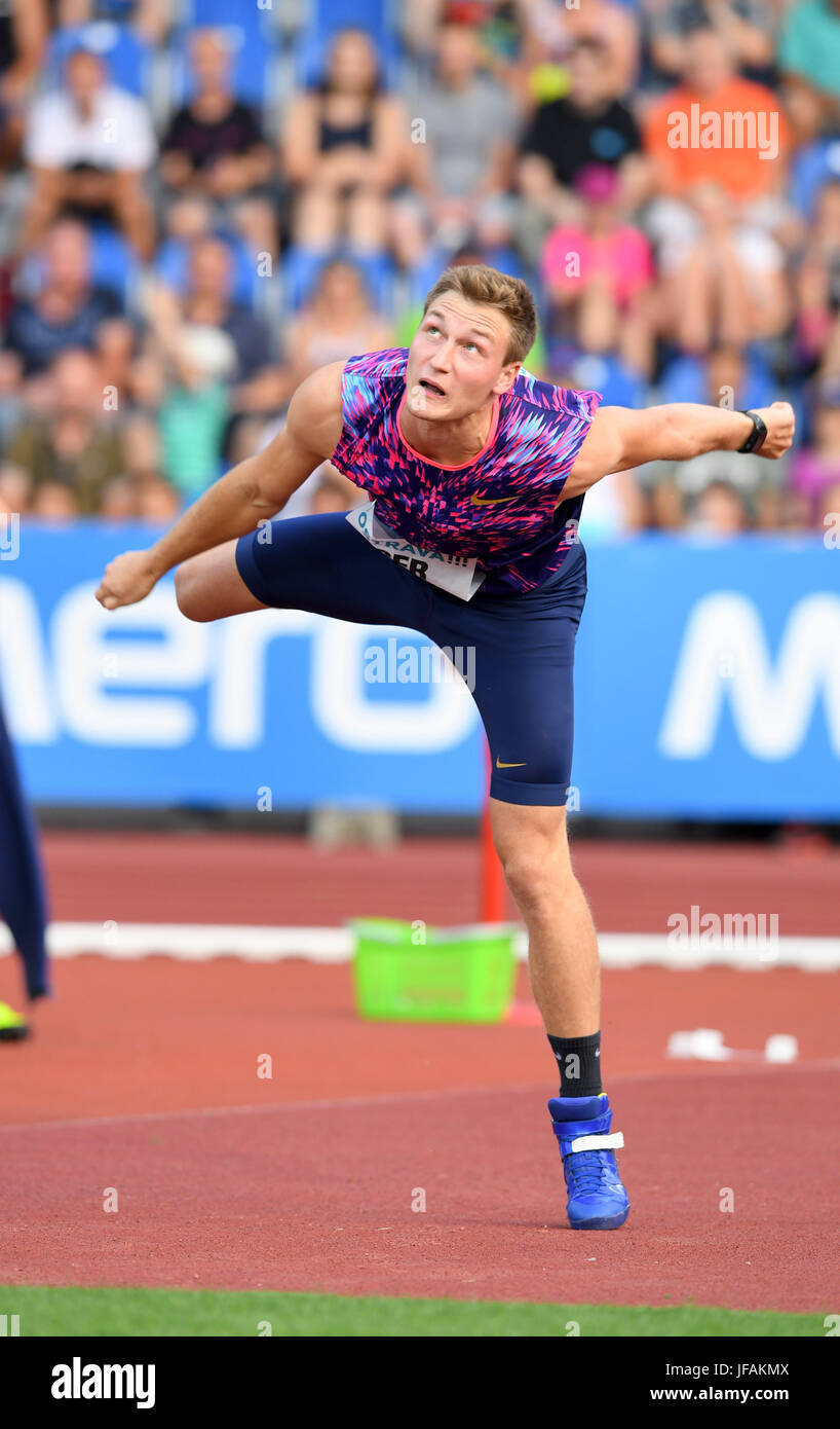 Thomas Rohler (GER) wins the javelin with a throw of 300-3 (91.53m ...
