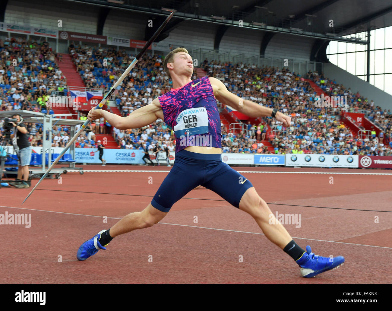 Thomas Rohler (GER) wins the javelin with a throw of 300-3 (91.53m ...