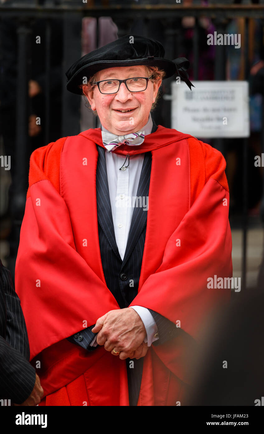 Cambridge, UK. 30th June, 2017. Sir David King, past masterof Downing ...