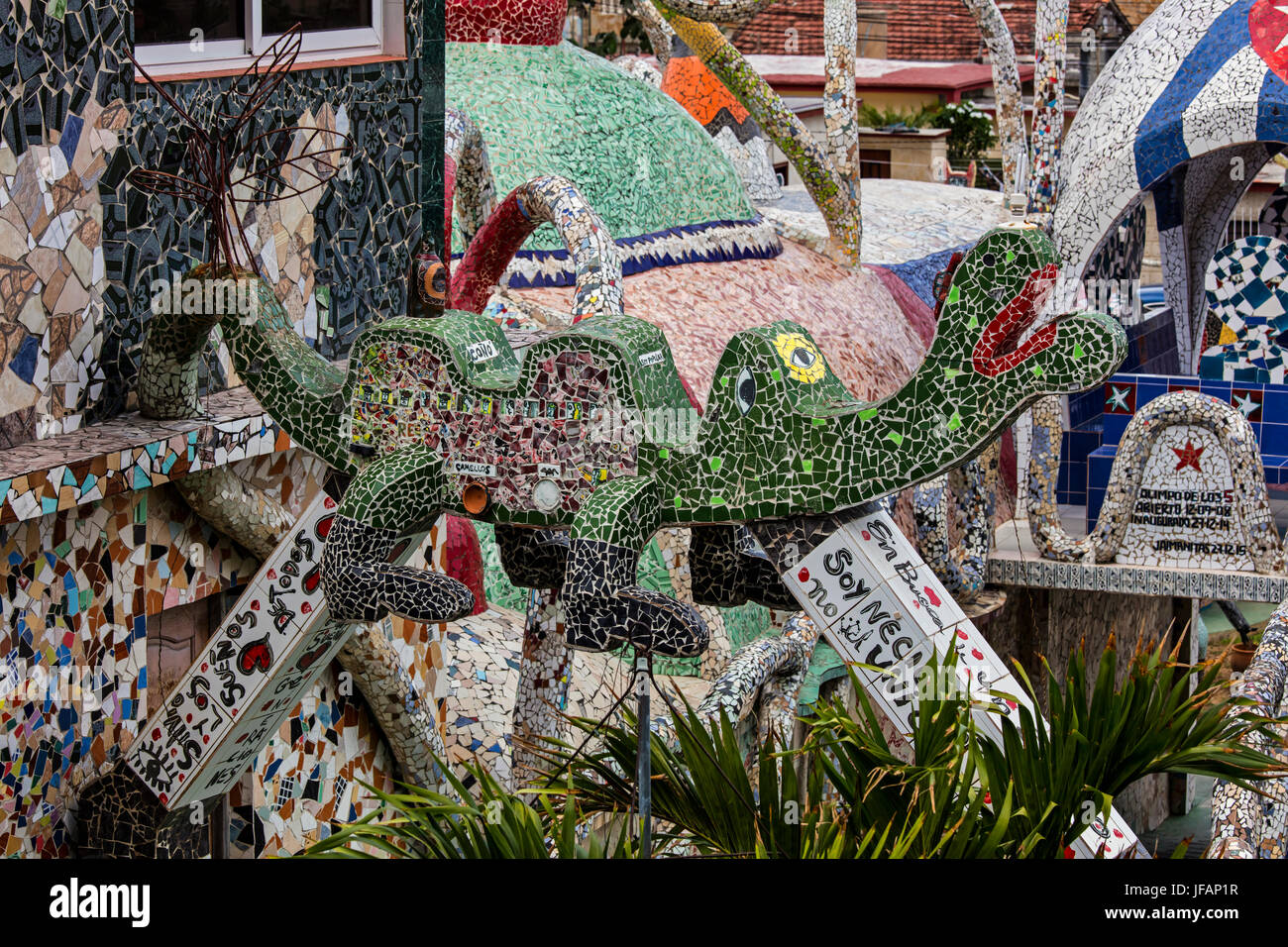 The artist JOSE FUSTER is responsible for the incredible mosaic ...