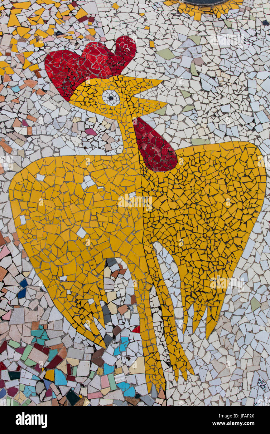 The artist JOSE FUSTER is responsible for the incredible mosaic ...
