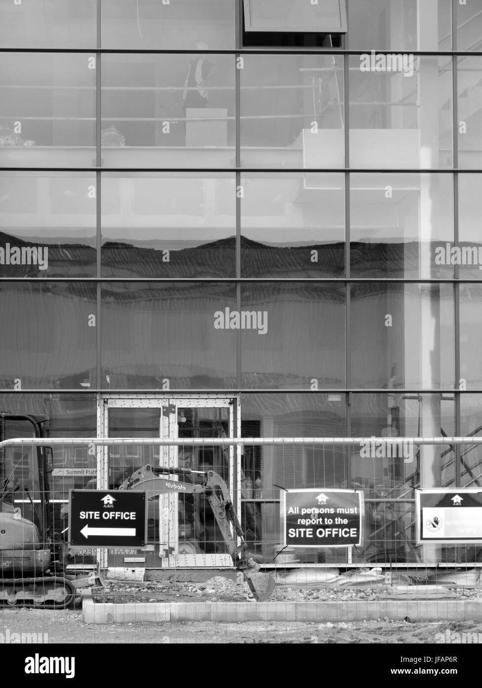 New build commercial warehouse and office development Stock Photo - Alamy