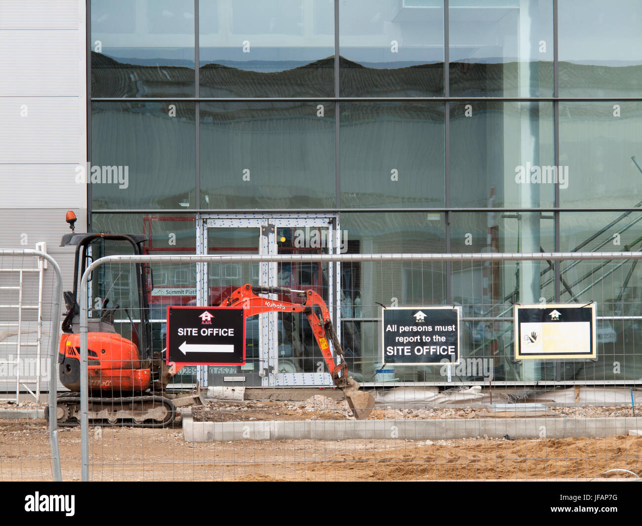 New build commercial warehouse and office development Stock Photo - Alamy