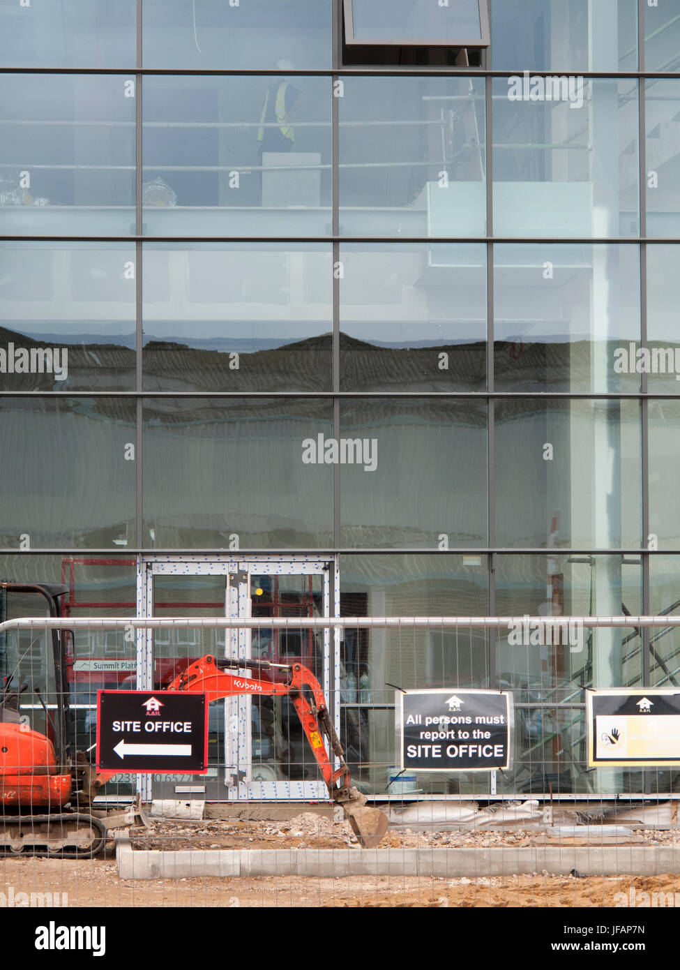New build commercial warehouse and office development Stock Photo - Alamy