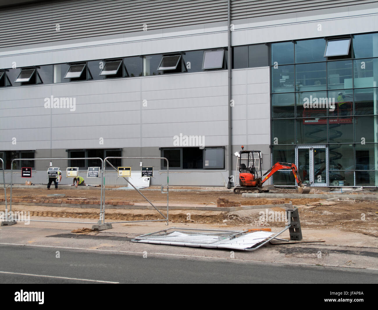 New build commercial warehouse and office development Stock Photo - Alamy