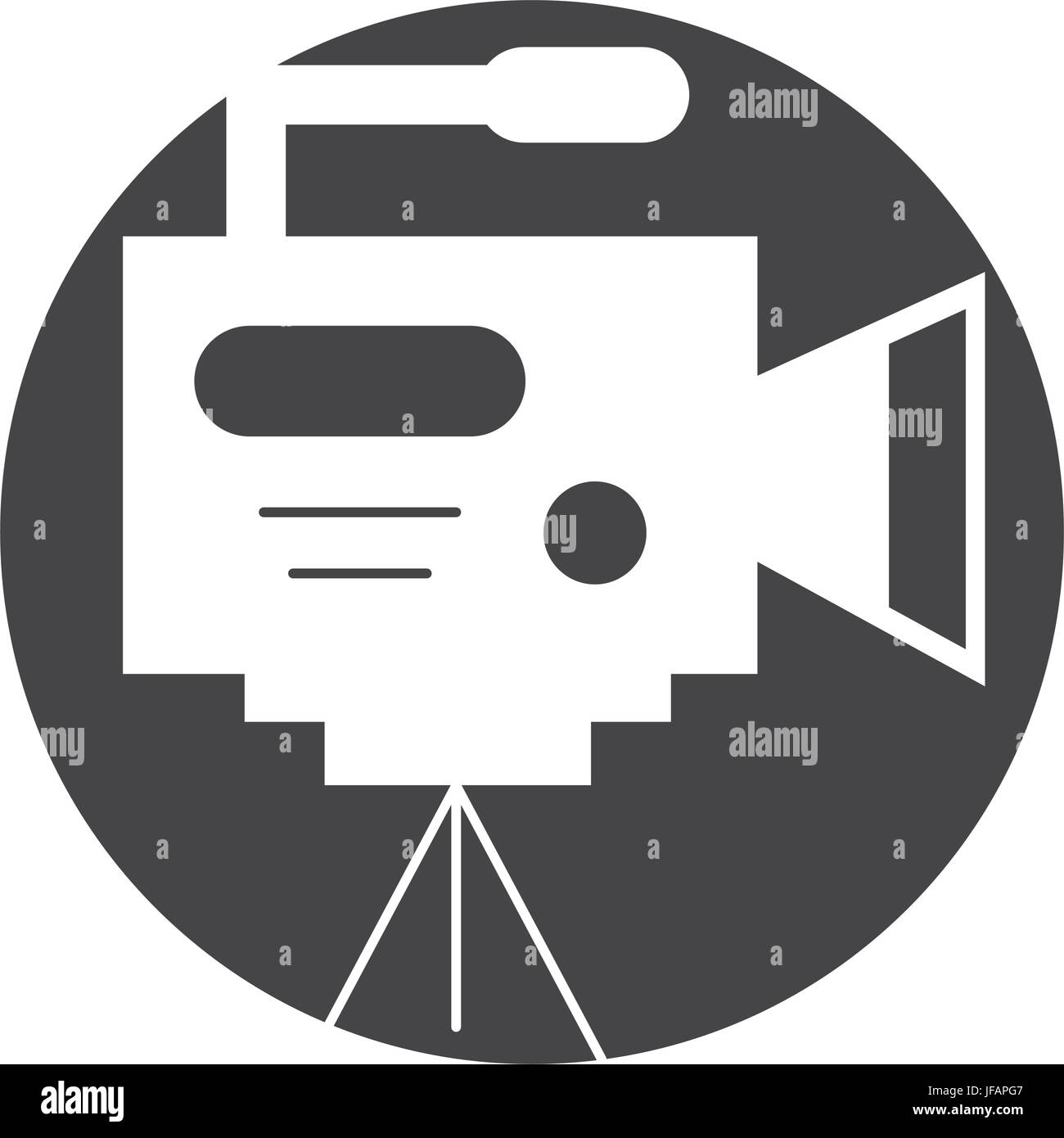 Professional recording camera Stock Vector Image & Art - Alamy