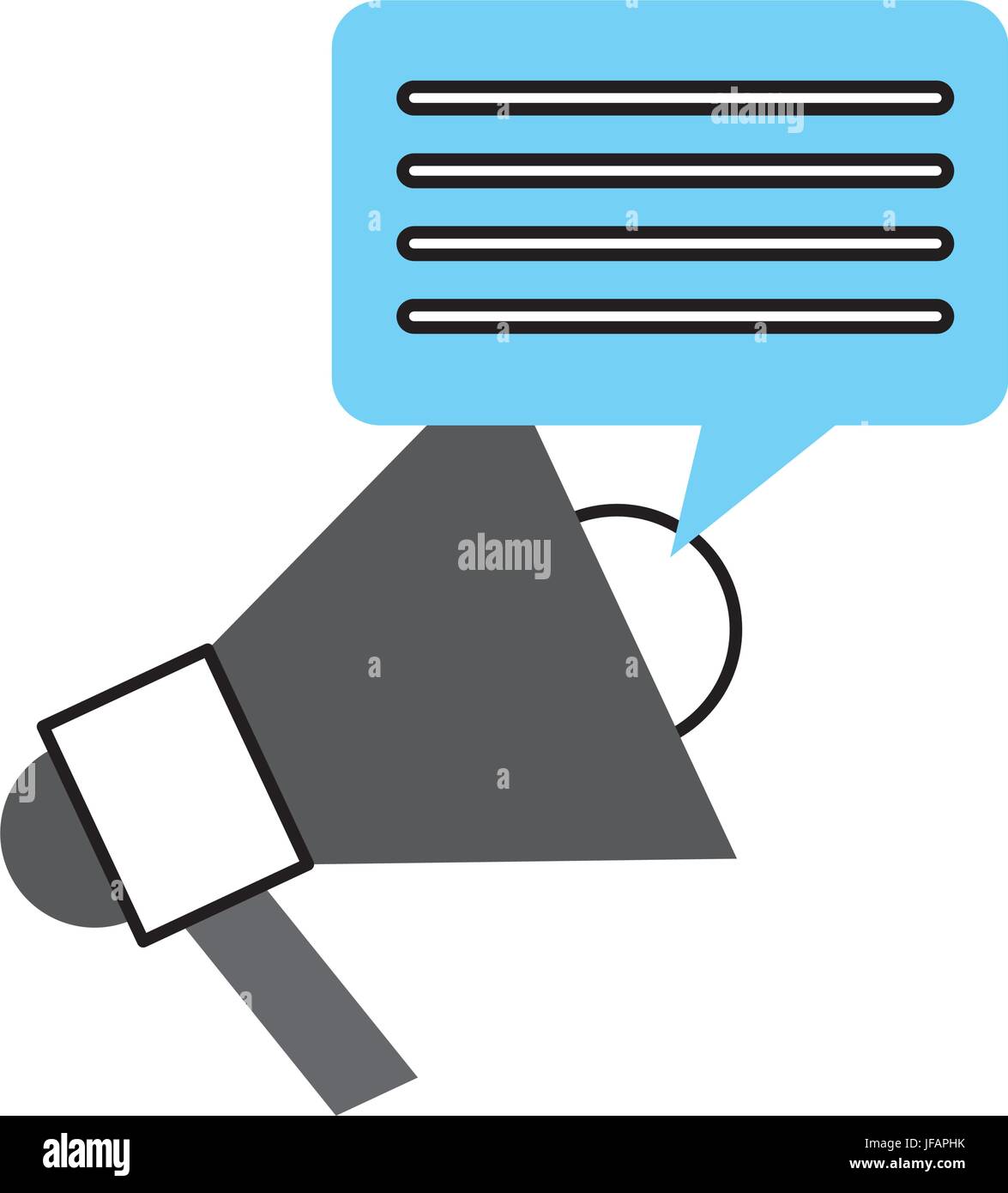 Megaphone talk person Stock Vector Image & Art - Alamy