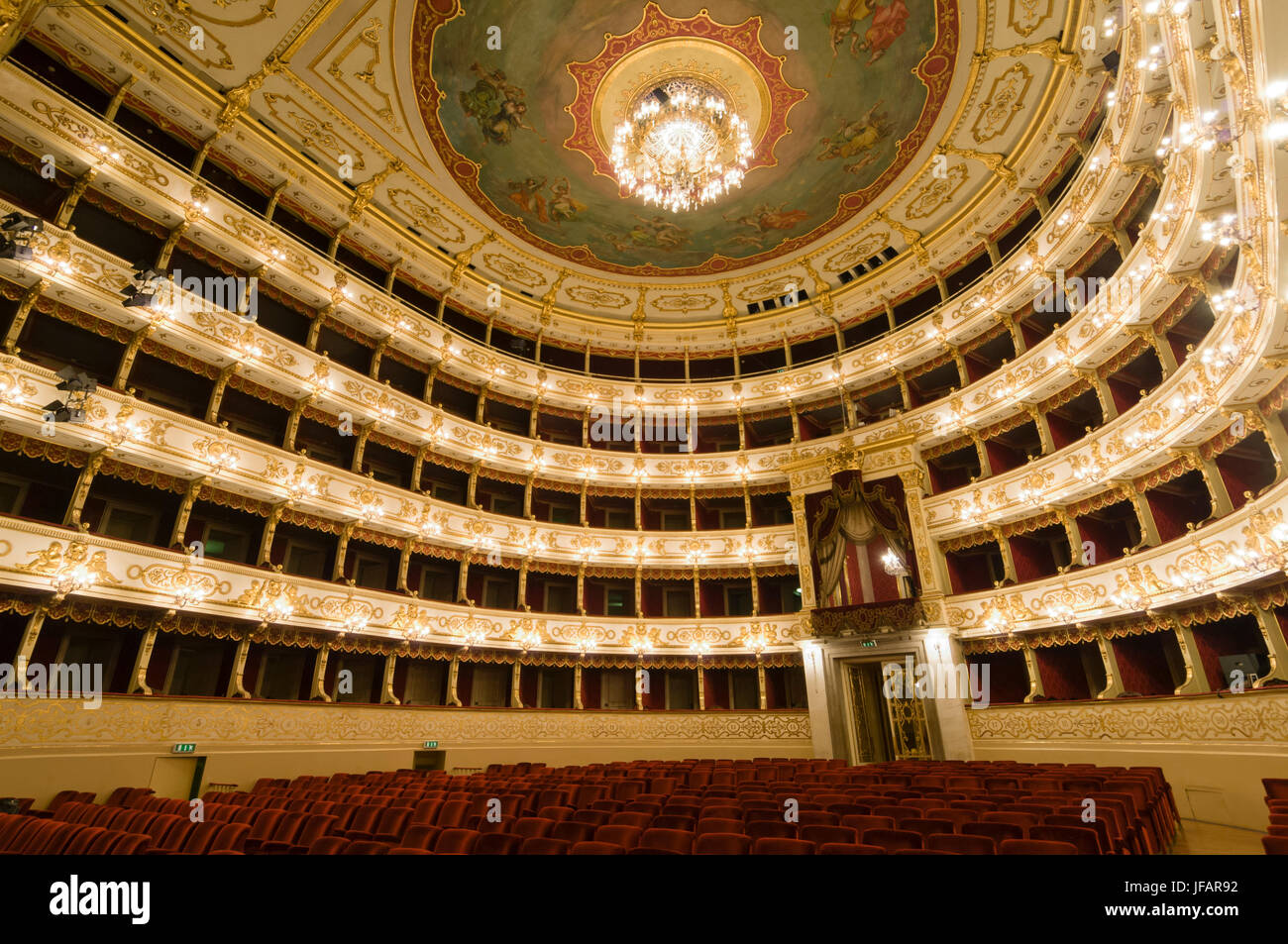A view of the interior of Teatro Regio Stock Photo - Alamy
