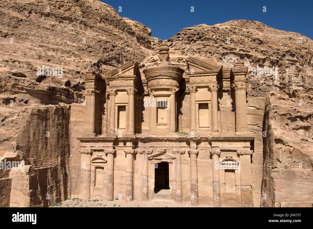 Jordan, Petra, The Monastery, Al Deir Stock Photo - Alamy
