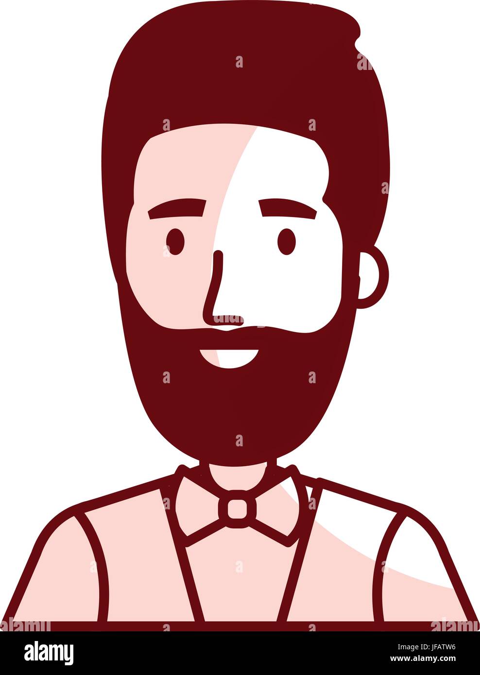 young man model avatar character vector illustration design Stock ...