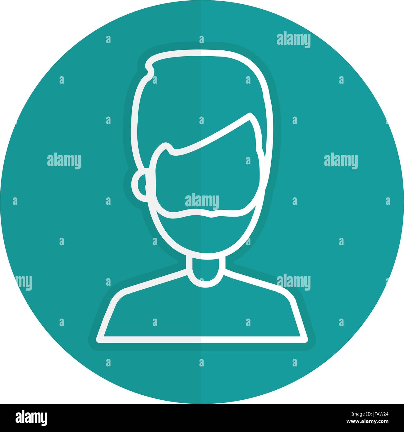 young man model avatar character vector illustration design Stock ...