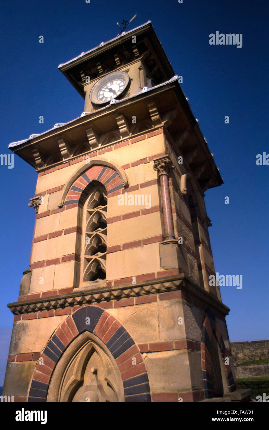 Victorian clocktower and drinking fountain, Tynemouth Stock Photo - Alamy