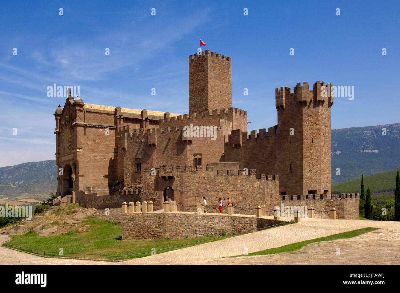 Castle of Javier, Navarra, Spain Stock Photo - Alamy
