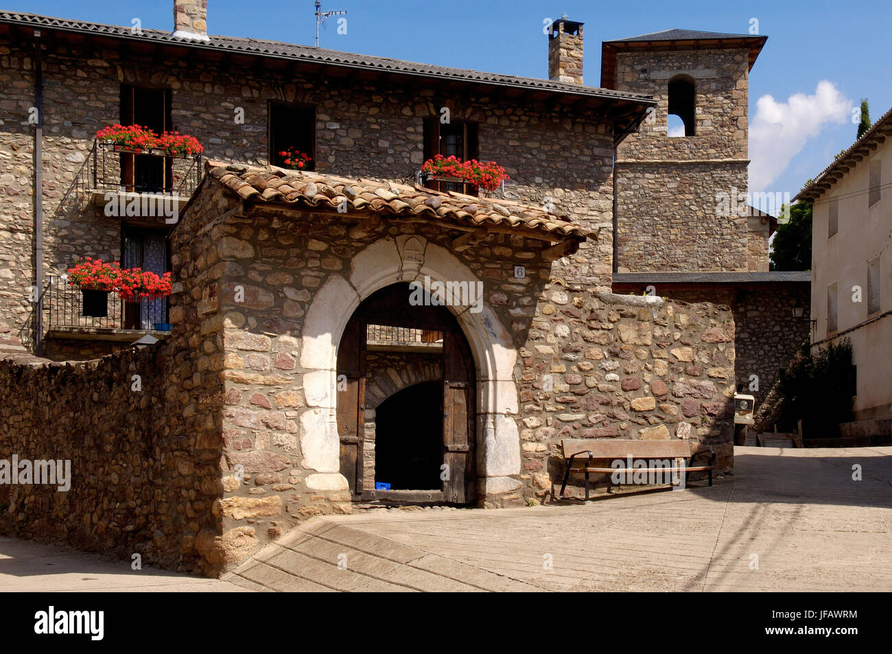 Village of Castejon de Sos; Huesca province; Aragon Stock Photo - Alamy