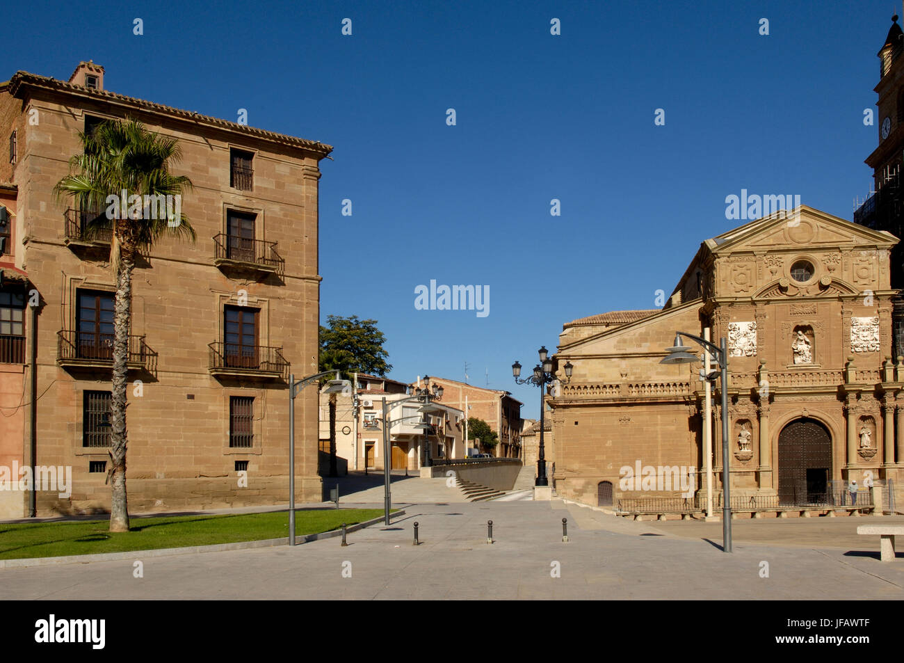 Episcopal Palace and Cathedral; Calahorra; La Rioja; Spain Stock Photo ...