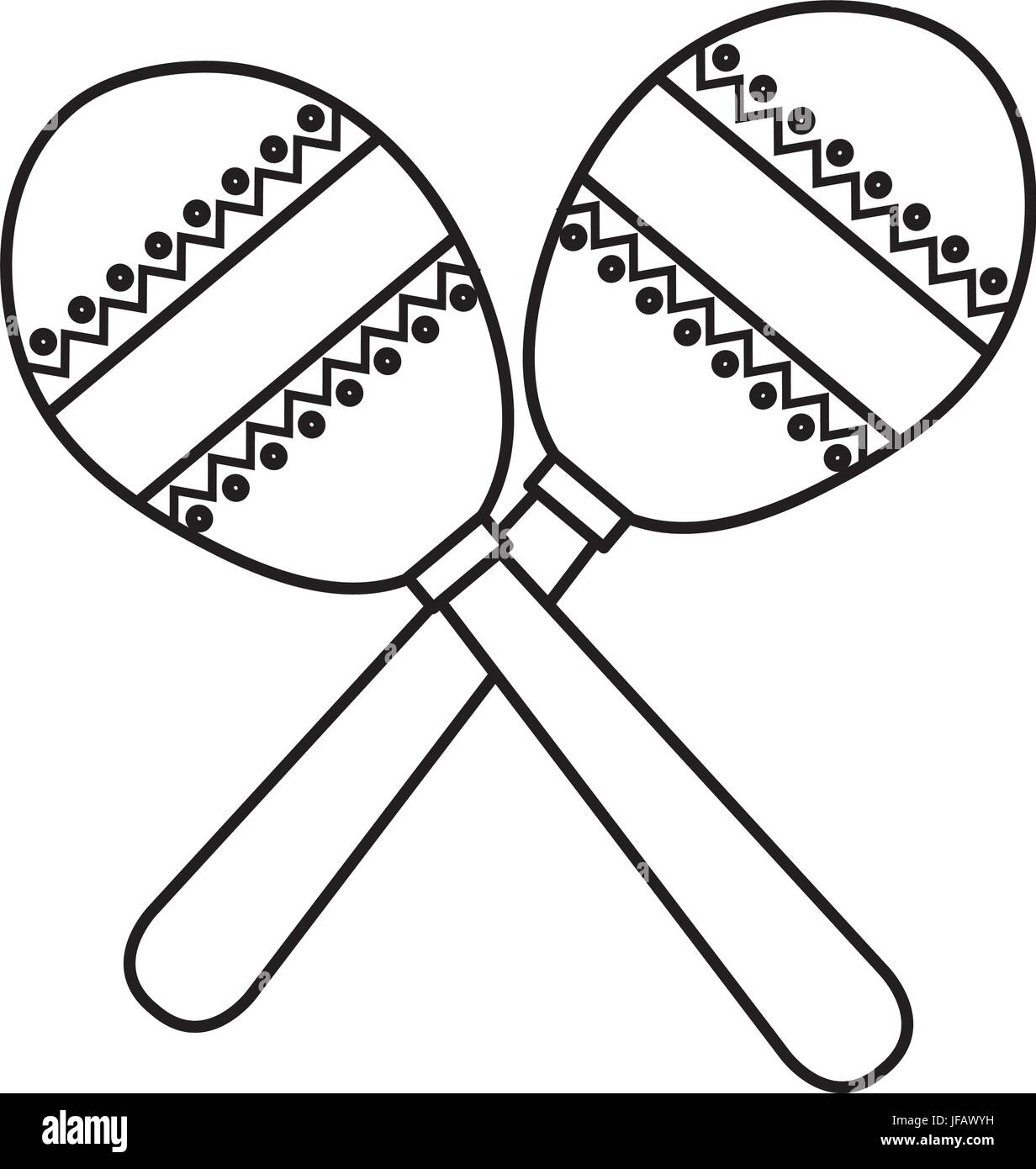 Maracas tropical instrument icon vector Cut Out Stock Images & Pictures ...