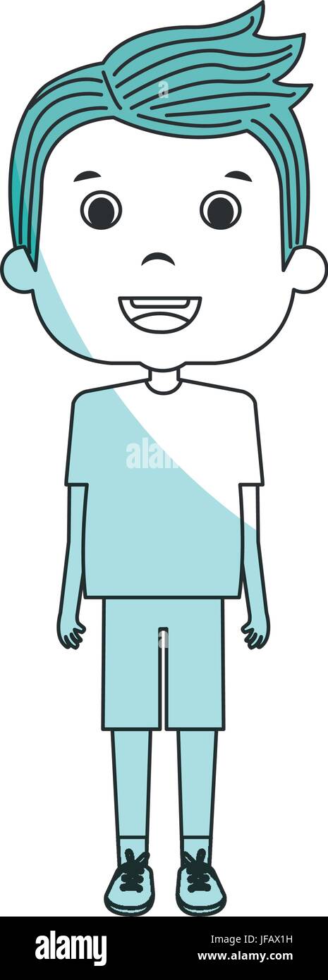 cute boy avatar character vector illustration design Stock Vector Image ...
