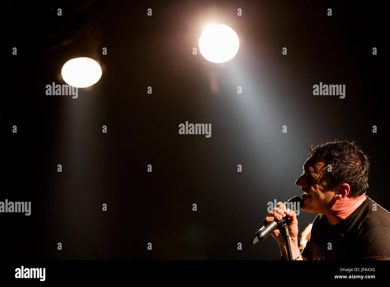 Hardline perform live at Paradise Garage Featuring: Johnny Gioeli Where ...