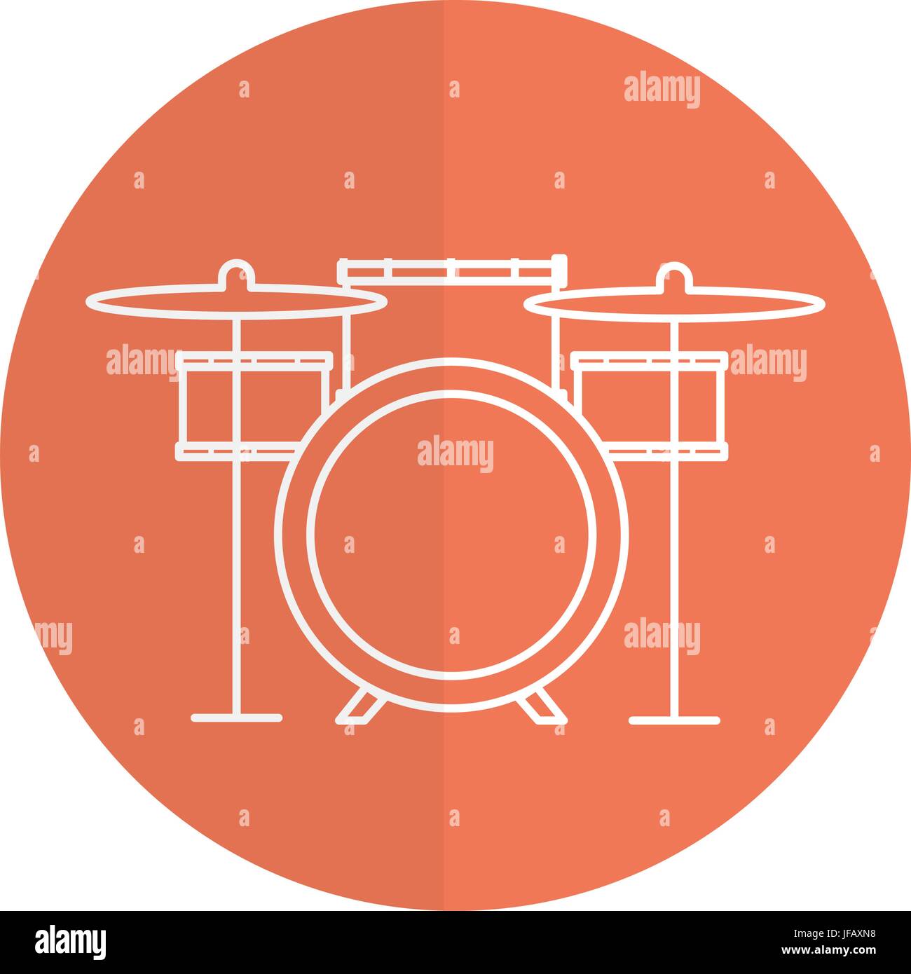 battery drums musical instrument vector illustration design Stock ...
