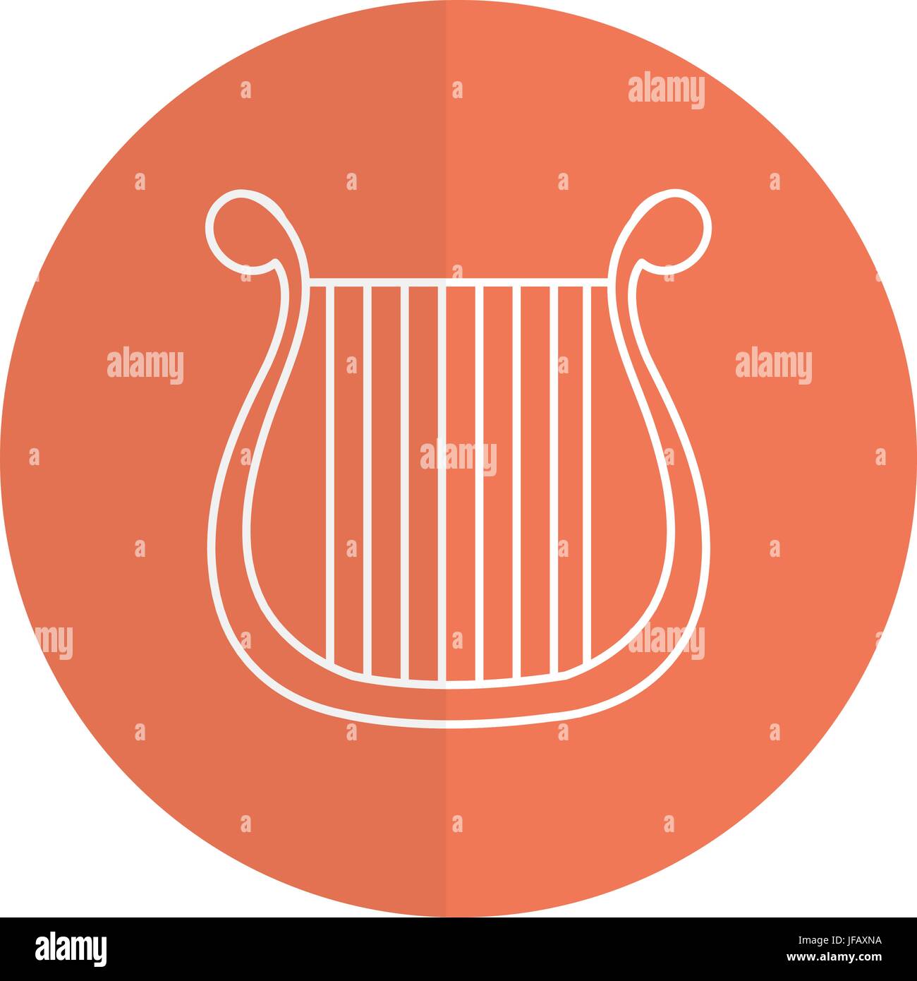 harp musical instrument icon vector illustration design Stock Vector ...